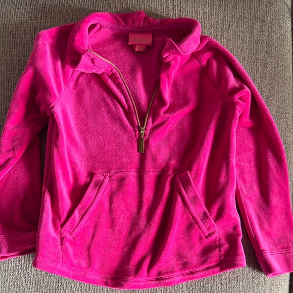 Lilly Pulitzer | Shirts & Tops | Lily Pulitzer Bright Pink Pullover ...